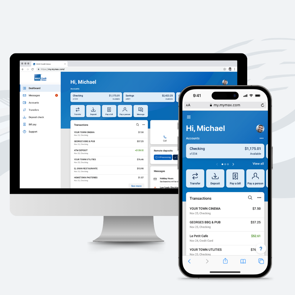 Online Banking Upgrade | New Links Mobile Desktop | MAX CU Alabama Online Banking Upgrade | New Links Mobile Desktop | MAX CU Alabama